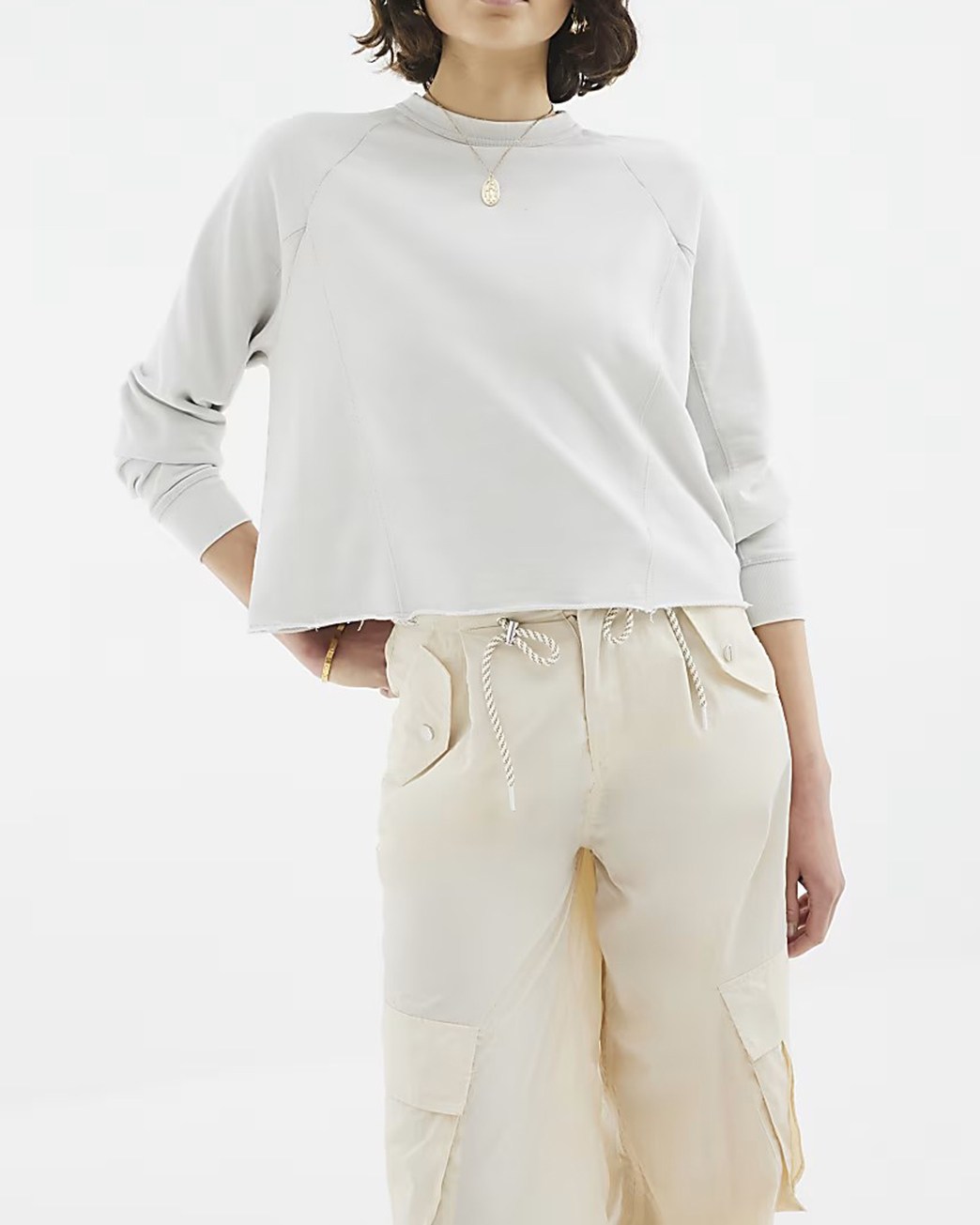 Skin-Friendly Cotton Raw-Edge Women's Sweatshirts - WEISLOOK