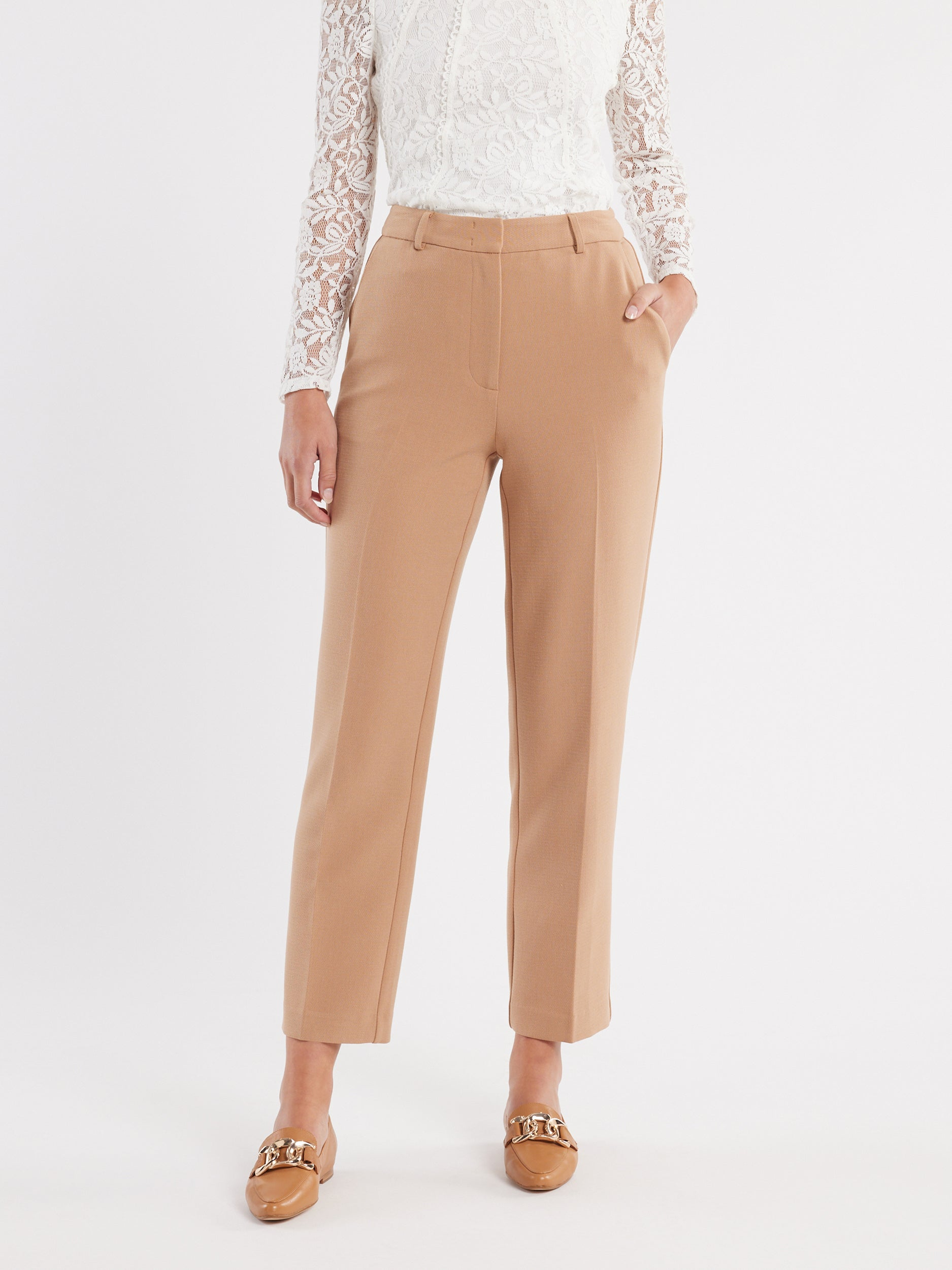 Curvy Fit Slim Pants - glamivio